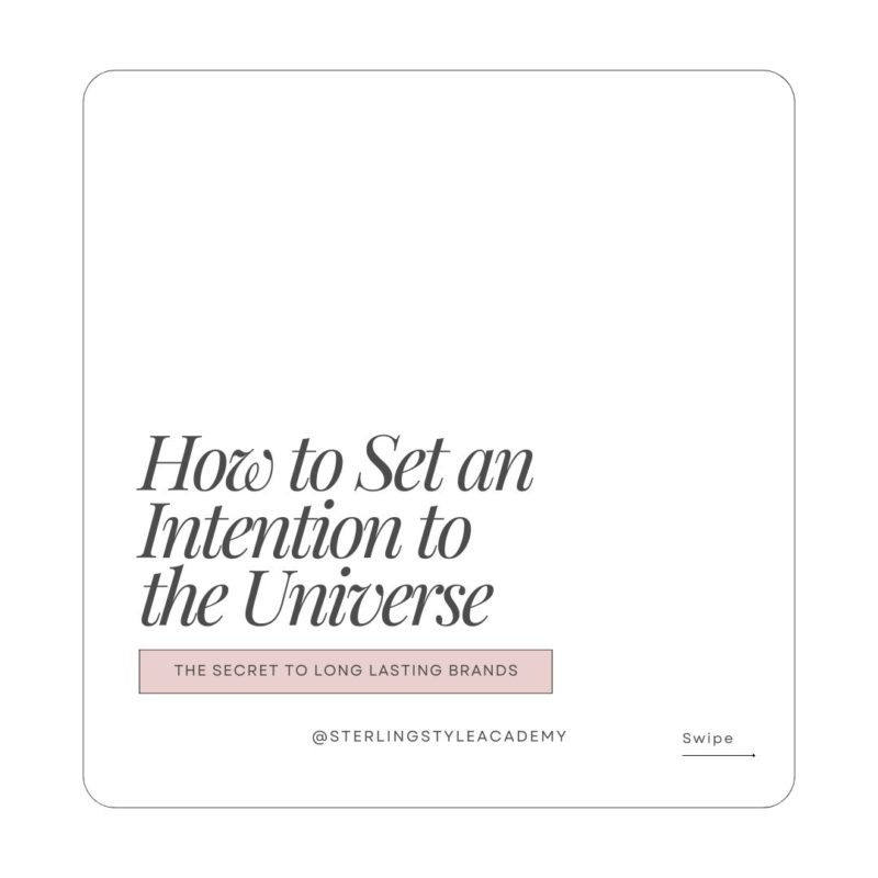 How to Manifest Your Goals: Examples of Intention Setting | Sterling ...